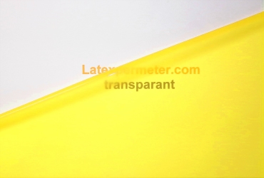 Transparent Yellow latex per 10m roll, 0.15mm, LPM