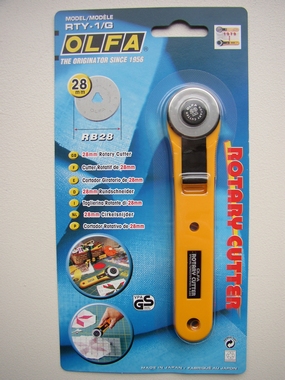 rotary olfa knife, cutter, order by latex per meter.